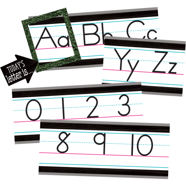 Modern Farmhouse Alphabet Line Bulletin Board - TCR8338 | Teacher ...