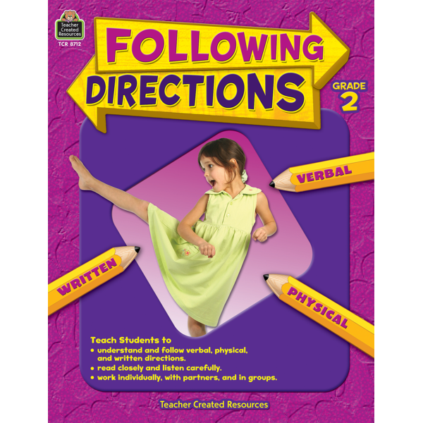 Following Directions Grade 2 - TCR8712 | Teacher Created Resources
