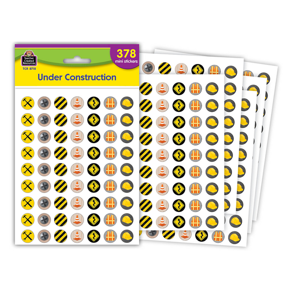 Under Construction Mini Stickers - TCR8718 | Teacher Created Resources
