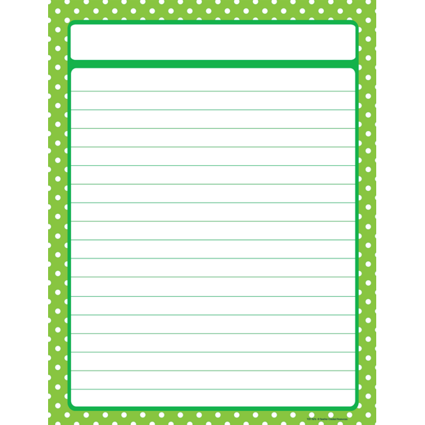 Lime Polka Dots | Teacher Created Resources