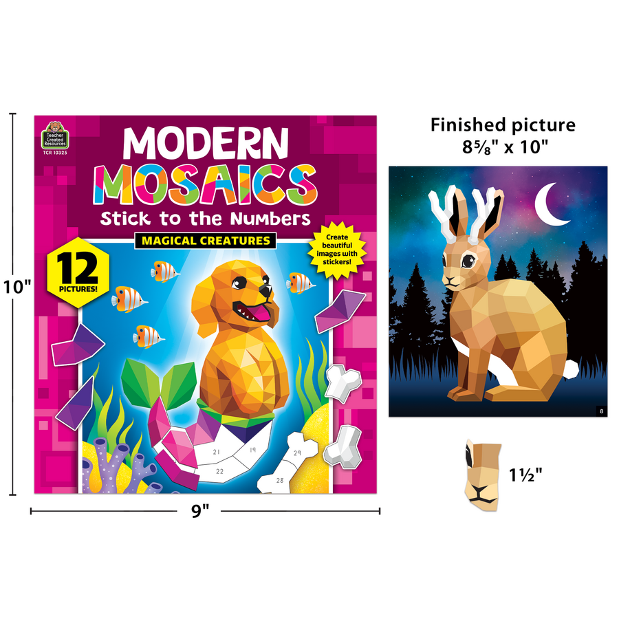 Magical Creatures Modern Mosaics Stick to the Numbers - TCR10325 ...