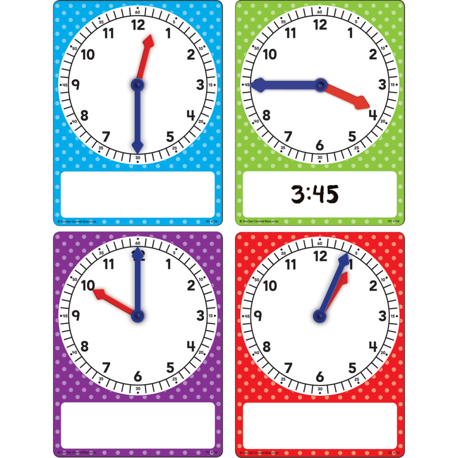Magnetic Foam Geared Clocks: Small 4-Pack - TCR20734 | Teacher Created ...