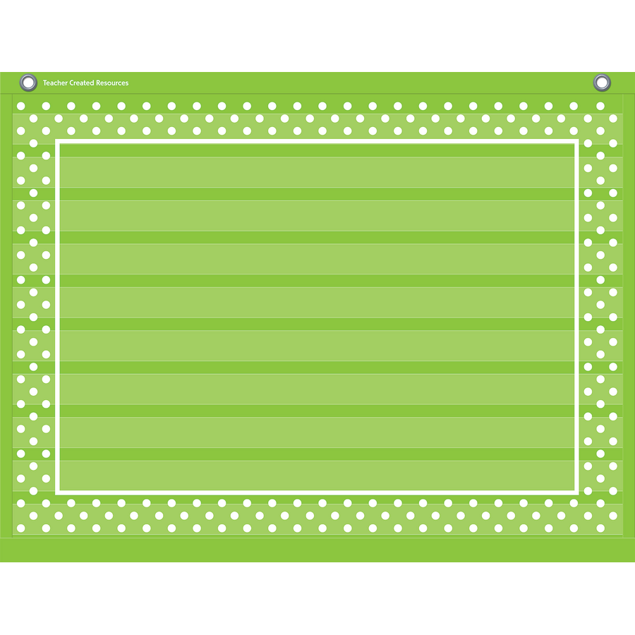 Lime Polka Dots Mini Pocket Chart - TCR20777 | Teacher Created Resources
