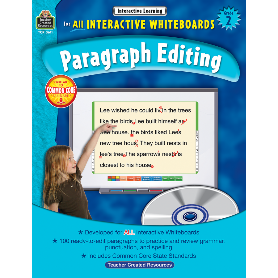 Interactive Learning: Paragraph Editing Grade 2 - TCR3611 | Teacher ...