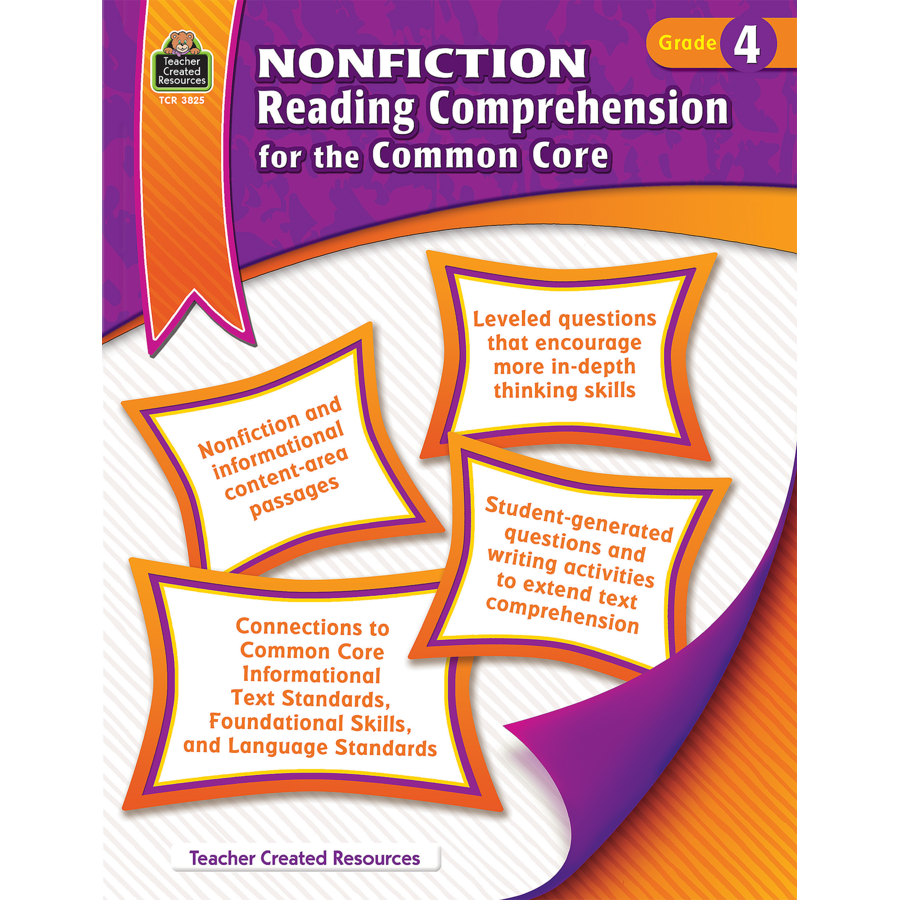 Nonfiction Reading Comprehension For The Common Core Grade 4 TCR3825