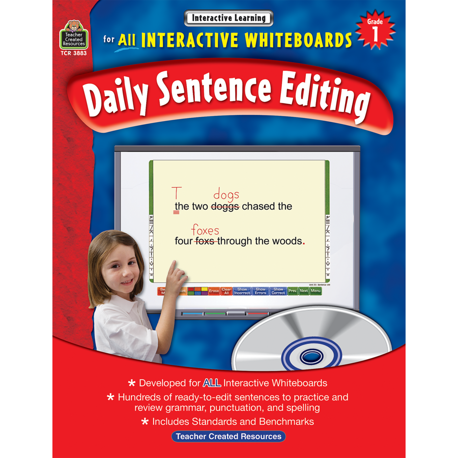 Interactive Learning: Daily Sentence Editing Grade 1 - TCR3883 ...