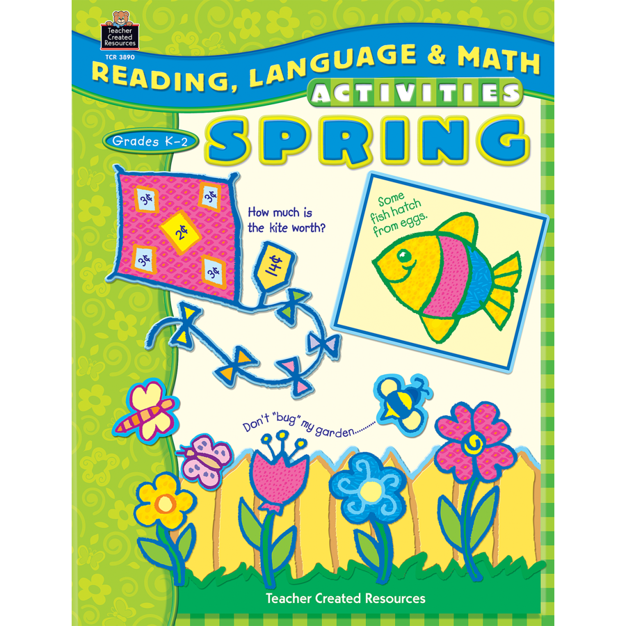 Reading, Language & Math Activities: Spring - TCR3890 | Teacher Created ...