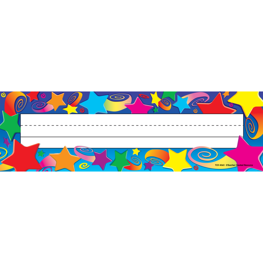 Stars Flat Name Plates TCR4065 Teacher Created Resources Stars Flat Name Plates TCR4065 Teacher Created Resources