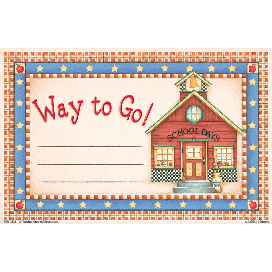 Way to Go Awards from Debbie Mumm - TCR4534 | Teacher Created Resources