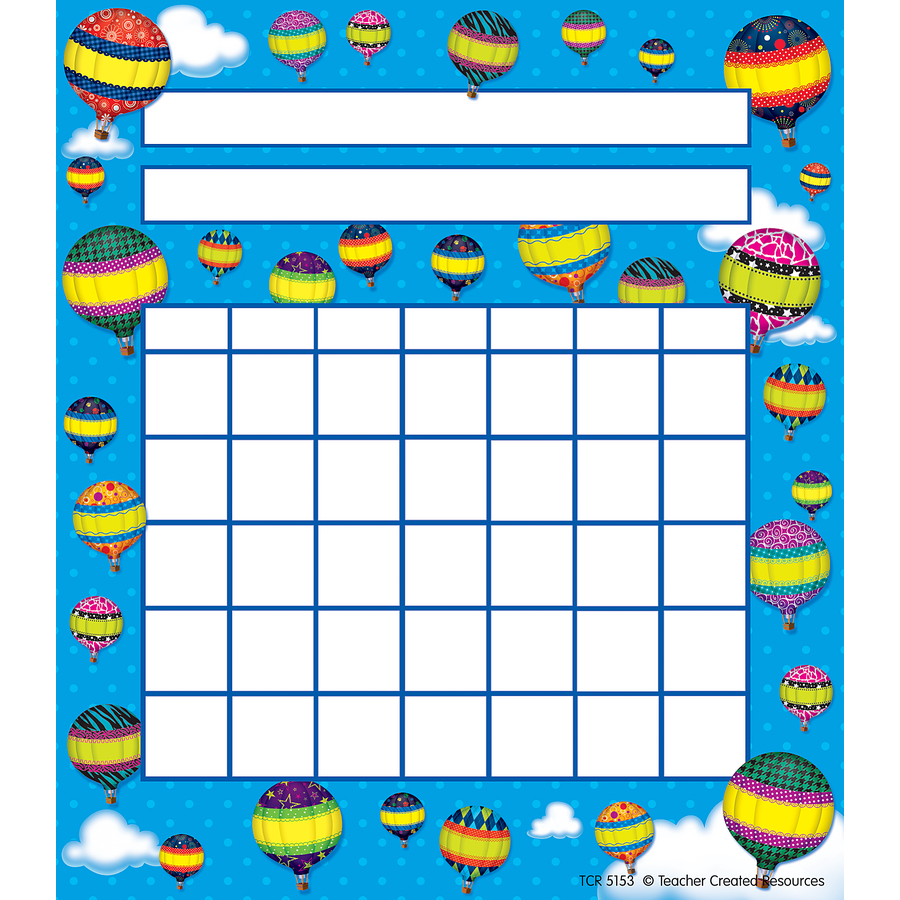 Hot Air Balloons Incentive Charts - TCR5153 | Teacher Created Resources