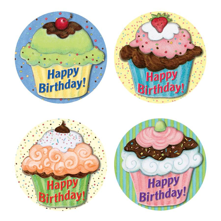 Cupcake Wear 'Em Badges from Susan Winget - TCR5164 | Teacher Created ...