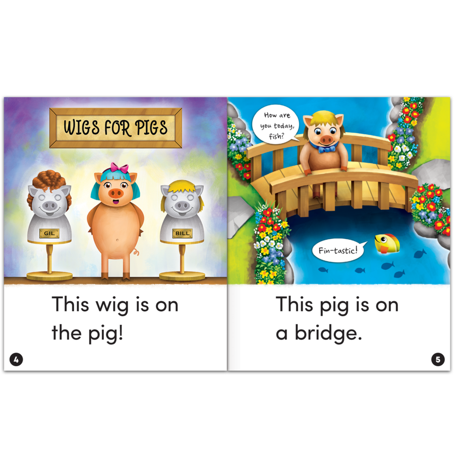 Animal Antics: Six Silly Pigs - Short Vowel i Reader - 6 Pack ...