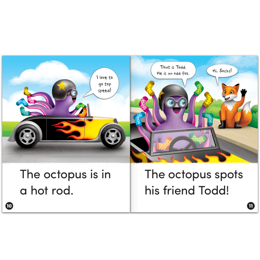 Animal Antics: The Octopus in Socks - Short Vowel o Reader - 6 Pack ...