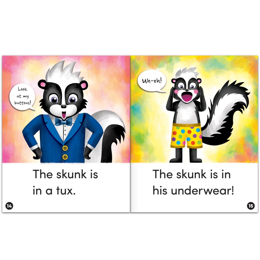 Animal Antics: Fun with a Skunk - Short Vowel u Reader - 6 Pack ...