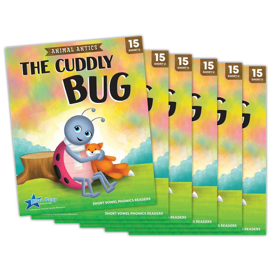 Animal Antics: The Cuddly Bug - Short Vowel u Reader - 6 Pack ...