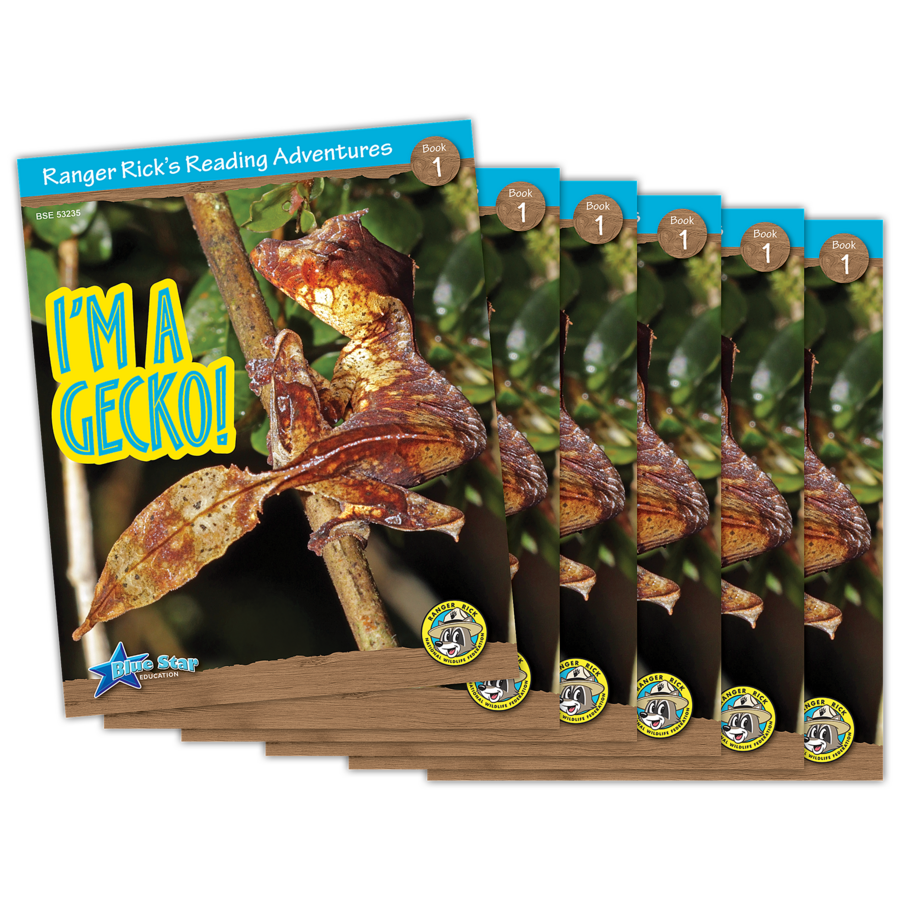 Ranger Rick's Reading Adventures: I'm a Gecko 6-Pack - TCR53421 ...