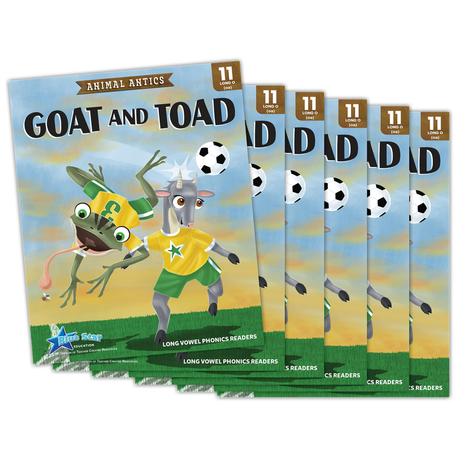 Animal Antics: The Goat and the Toad - Long o Vowel Reader - 6 Pack ...
