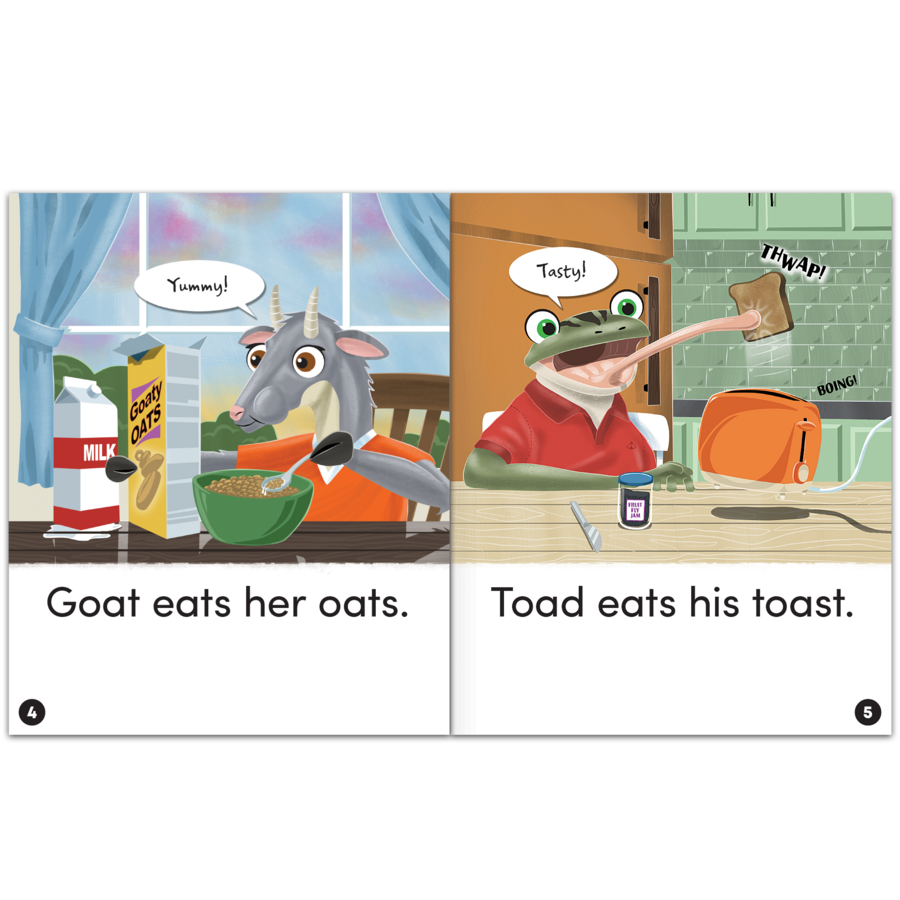 Animal Antics: The Goat and the Toad - Long o Vowel Reader - 6 Pack ...