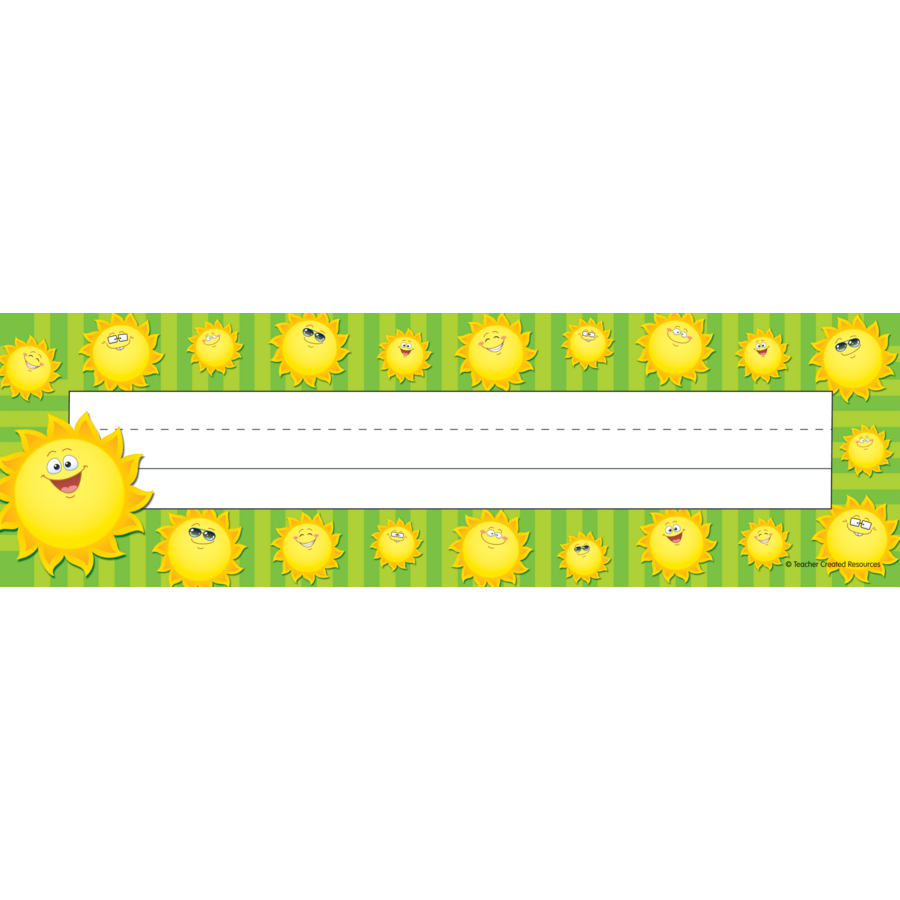 Happy Suns Name Plates (flat) - TCR5458 | Teacher Created Resources