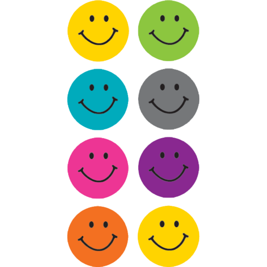 Bright Happy Faces Mini Stickers - TCR5839 | Teacher Created Resources