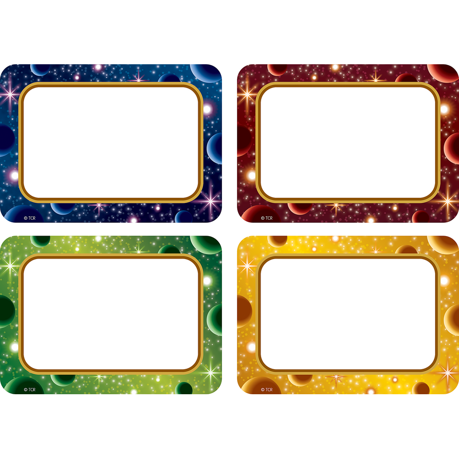 Stellar Space Name Tags/Labels Multi-Pack - TCR5854 | Teacher Created ...
