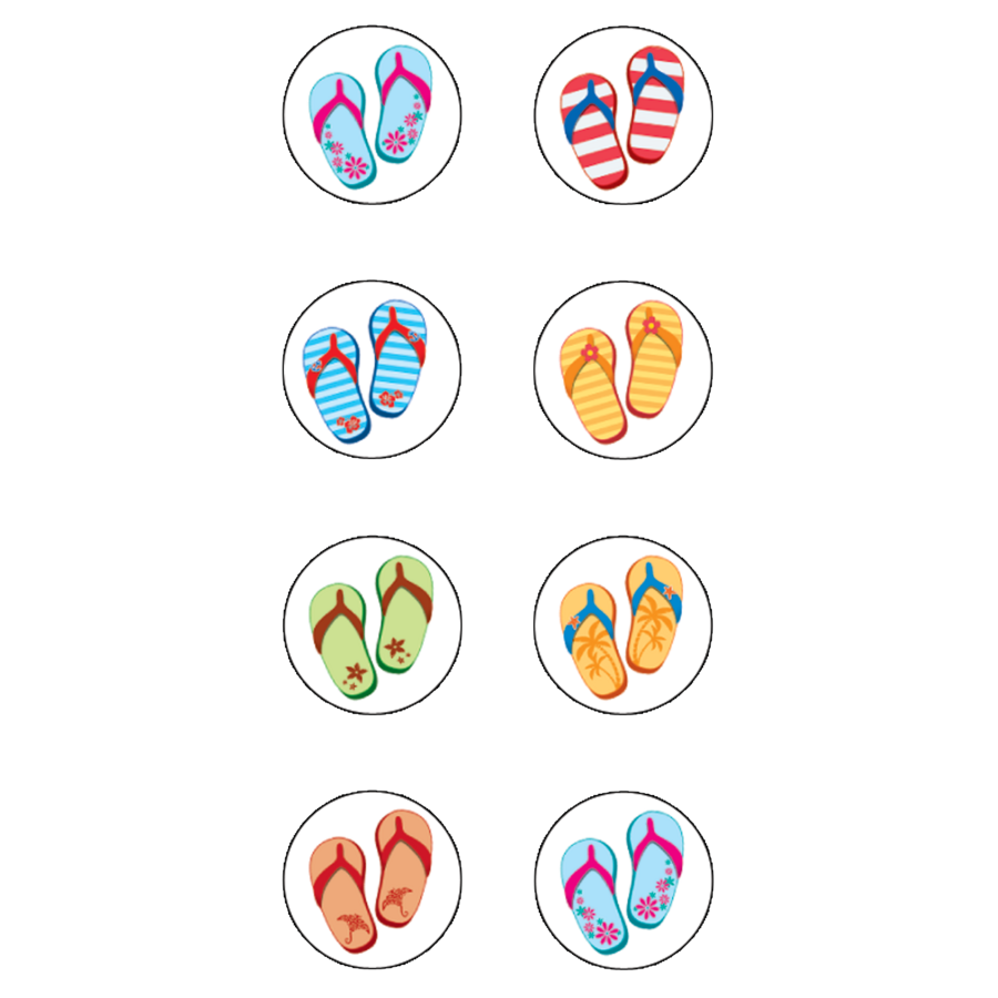 Flip Flops Mini Stickers - TCR5911 | Teacher Created Resources