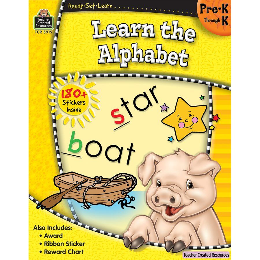 Ready-Set-Learn: Learn the Alphabet PreK-K - TCR5915 | Teacher Created ...