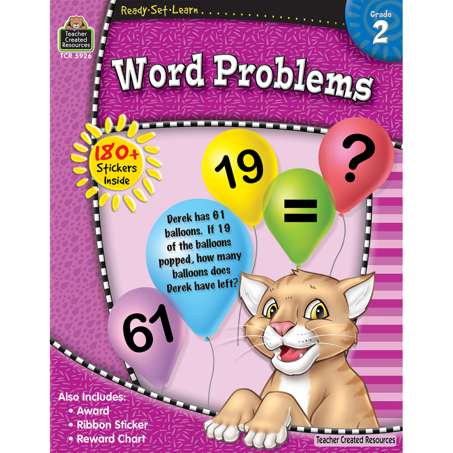 Ready Set Learn Word Problems Grade 2 TCR5926 Teacher Created