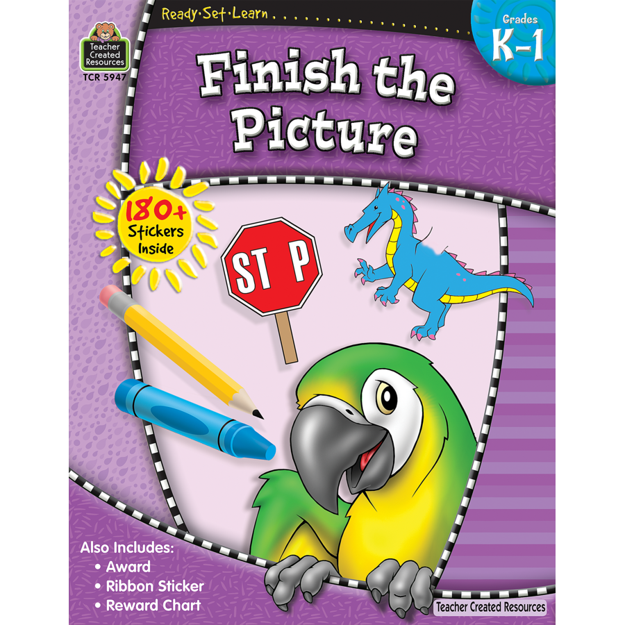 Ready-Set-Learn: Finish the Picture Grade K-1 - TCR5947 | Teacher ...