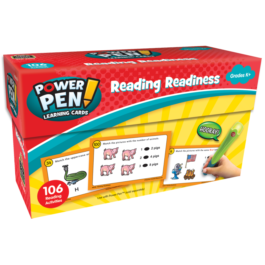 Power Pen Learning Cards: Reading Readiness - TCR6100 | Teacher Created ...
