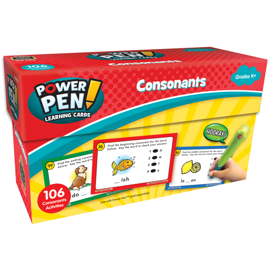 Power Pen Learning Cards: Consonants - TCR6103 | Teacher Created Resources