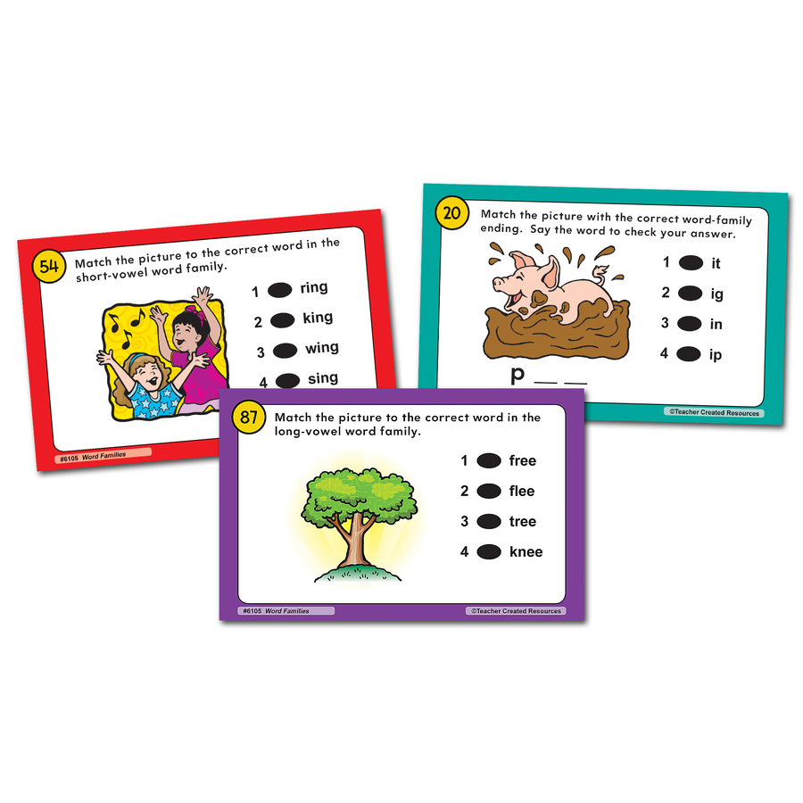 Power Pen Learning Cards: Word Families - TCR6105 | Teacher Created ...