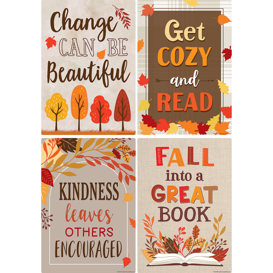 Fall Small Poster Pack - TCR6112 | Teacher Created Resources