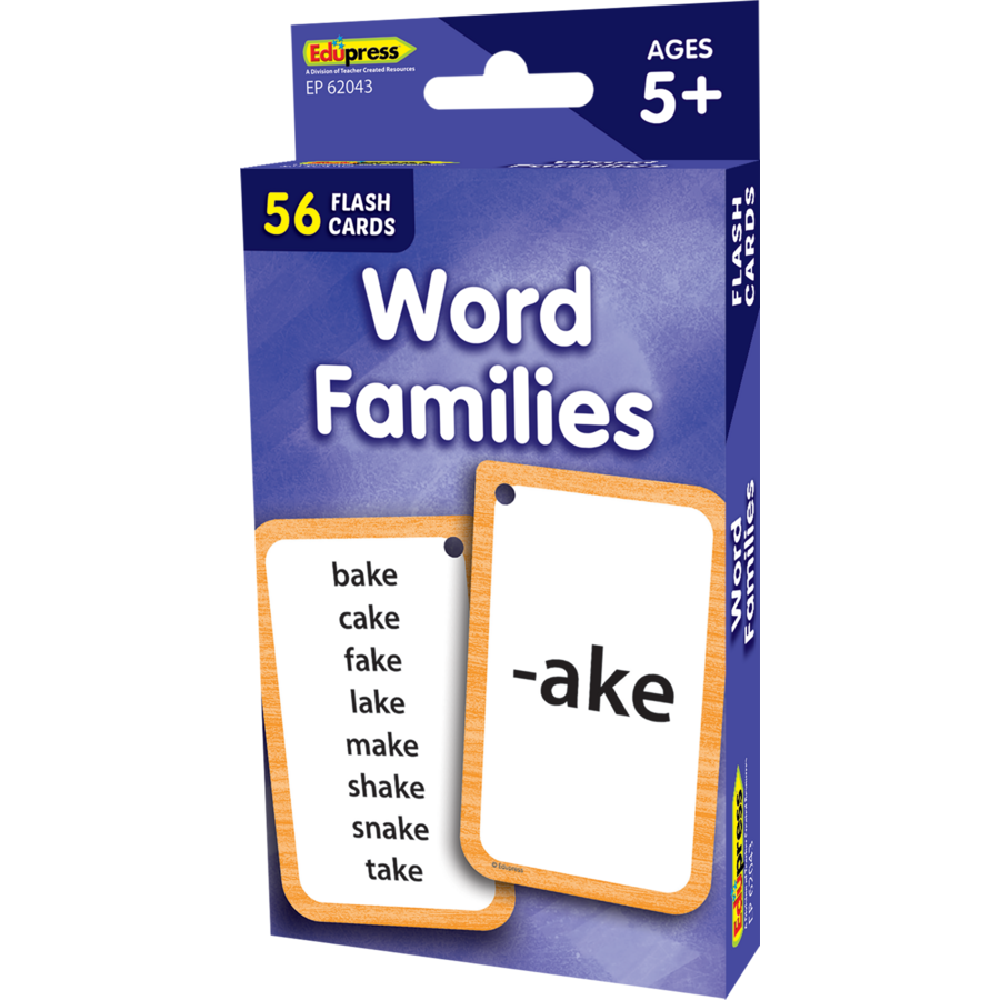 Word Families Flash Cards - TCR62043 | Teacher Created Resources