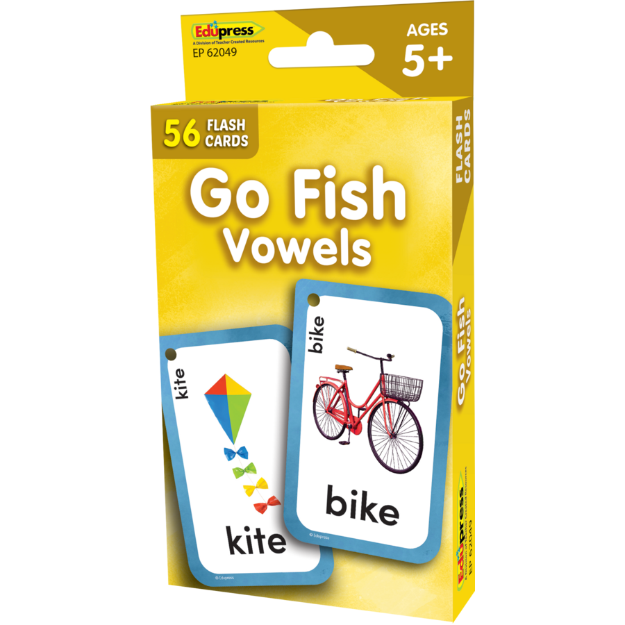 Go Fish Vowels Flash Cards - TCR62049 | Teacher Created Resources