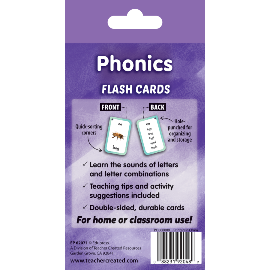 Phonics Flash Cards - TCR62071 | Teacher Created Resources Phonics Flash Cards - TCR62071 | Teacher Created Resources