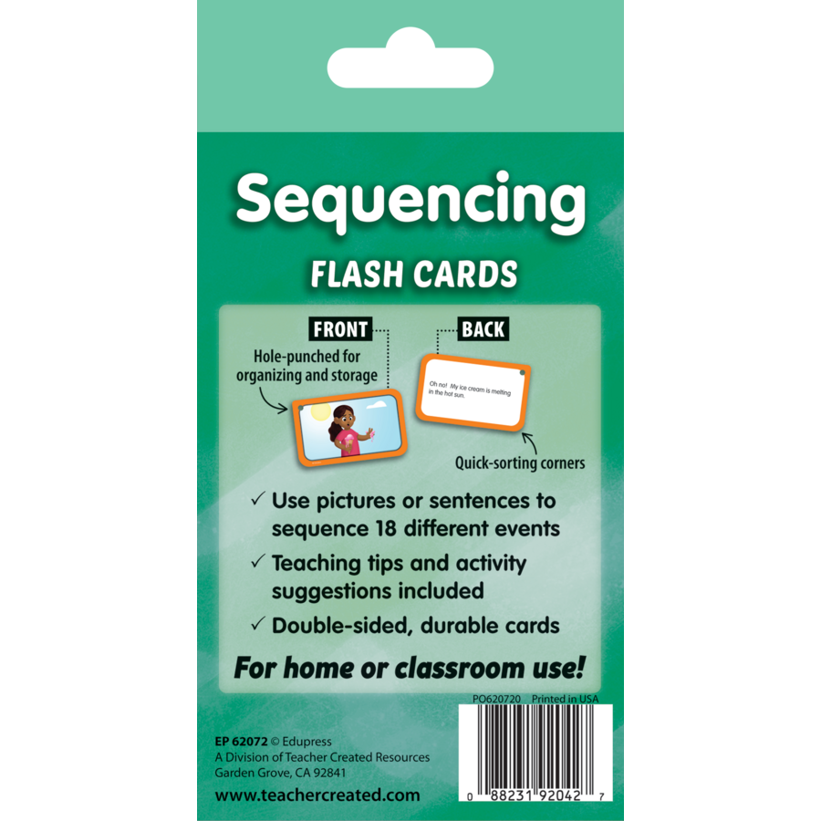 Sequencing Flash Cards - TCR62072 | Teacher Created Resources