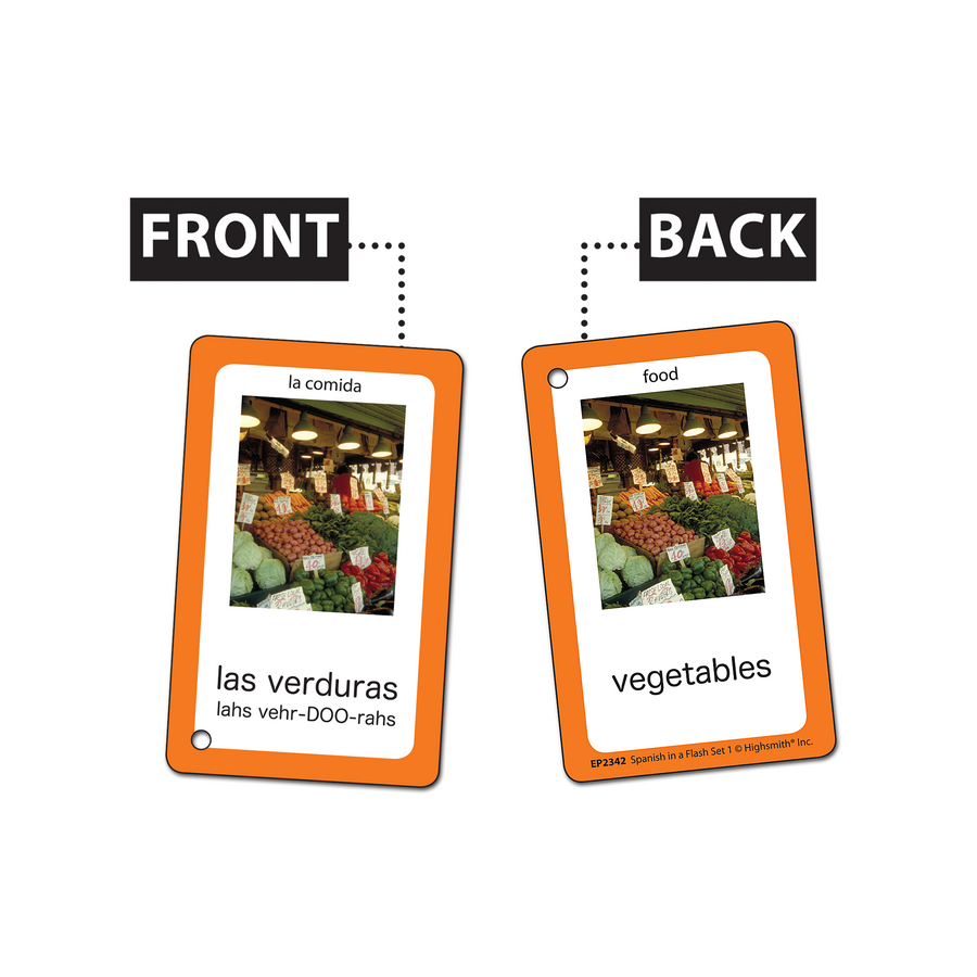 Spanish in a Flash Cards Set 1 - TCR62342 | Teacher Created Resources