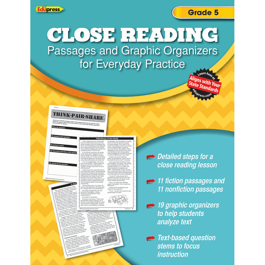Close Reading Practice Book Grade 5 - TCR62563 | Teacher Created Resources