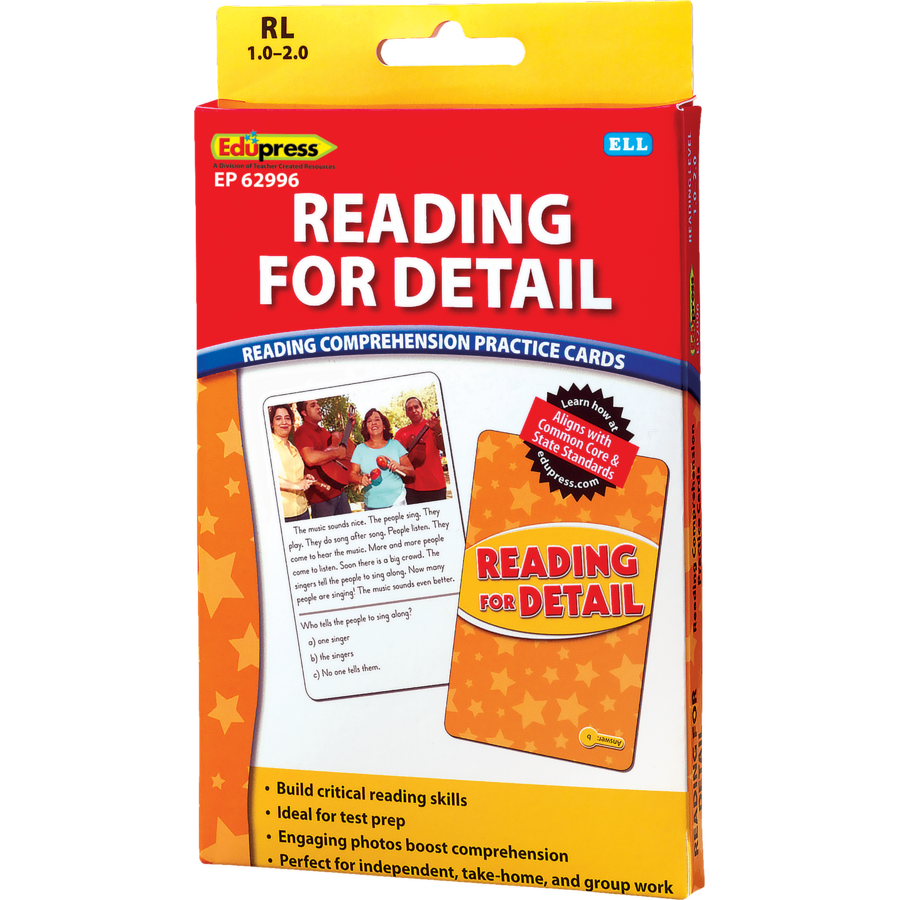 Reading for Detail Practice Cards Yellow Level - TCR62996 | Teacher ...