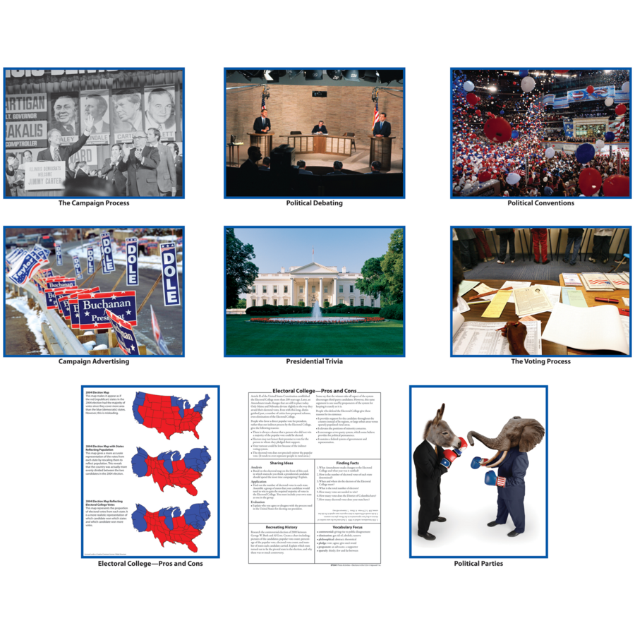 Elections in the USA Photo Activity Cards - TCR63041 | Teacher Created ...