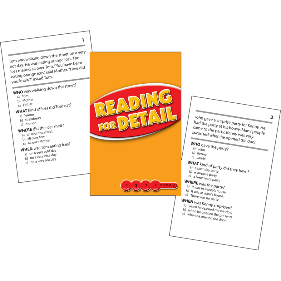 Reading for Detail Practice Cards Red Level - TCR63061 | Teacher ...
