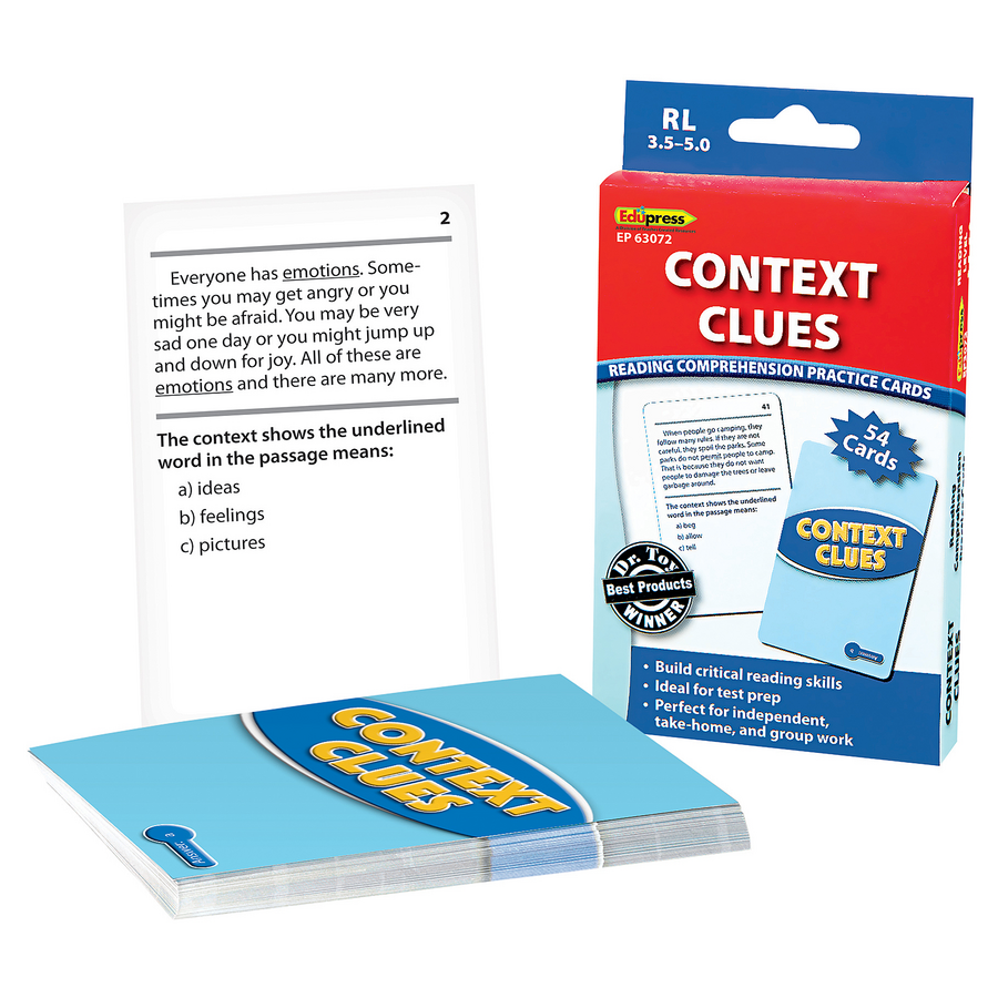 Context Clues Practice Cards Blue Level - TCR63072 | Teacher Created ...
