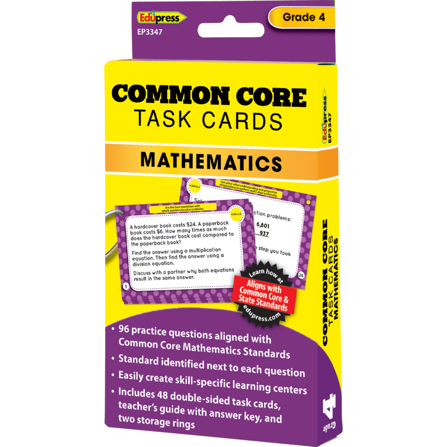 Common Core Math Task Cards Grade 4 - TCR63347 | Teacher Created Resources