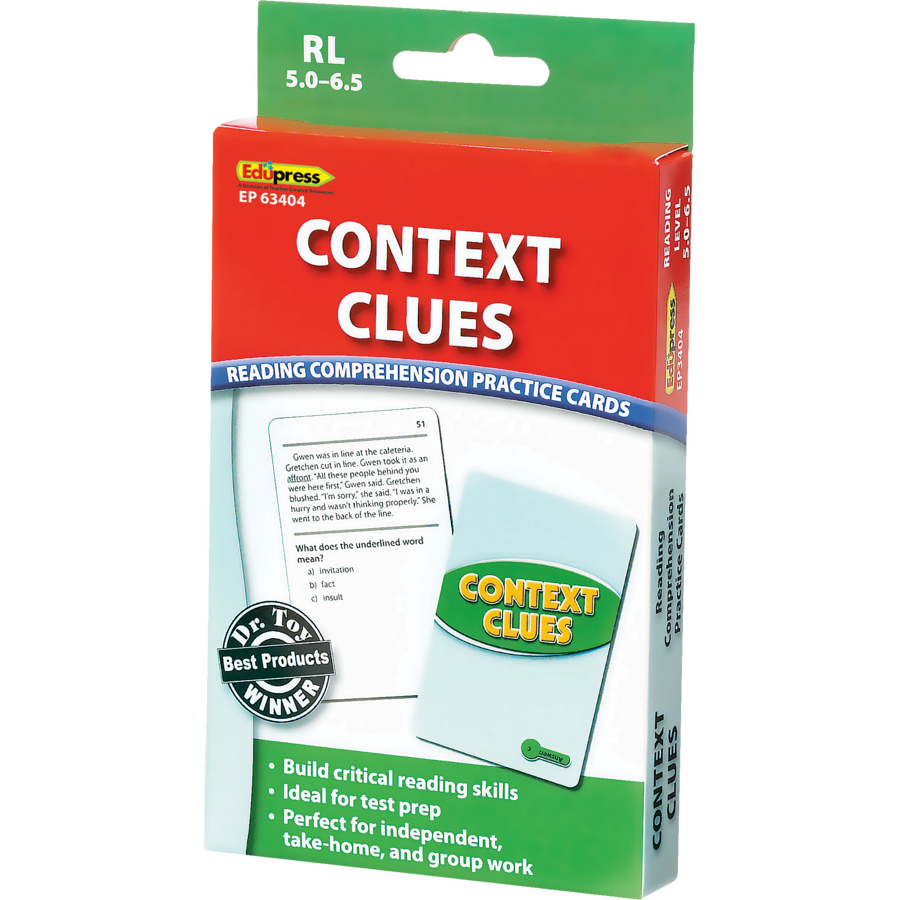 Context Clues Practice Cards Green Level - TCR63404 | Teacher Created ...