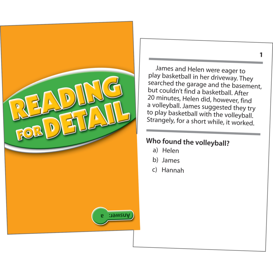 Reading for Detail Practice Cards Green Level - TCR63405 | Teacher ...