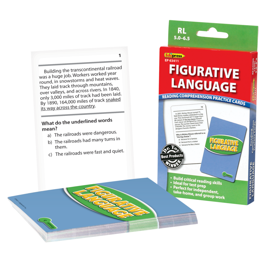 Figurative Language Practice Cards Green Level - TCR63411 | Teacher ...