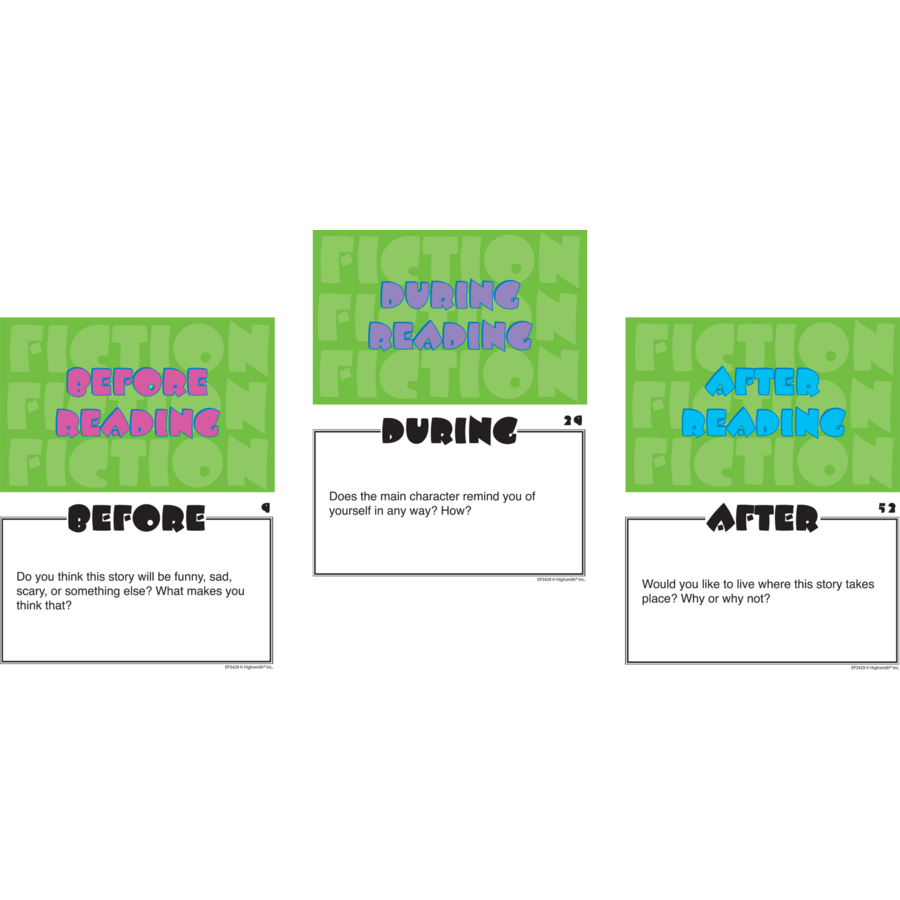 Guided Reading Question Cards for Fiction - TCR63429 | Teacher Created ...