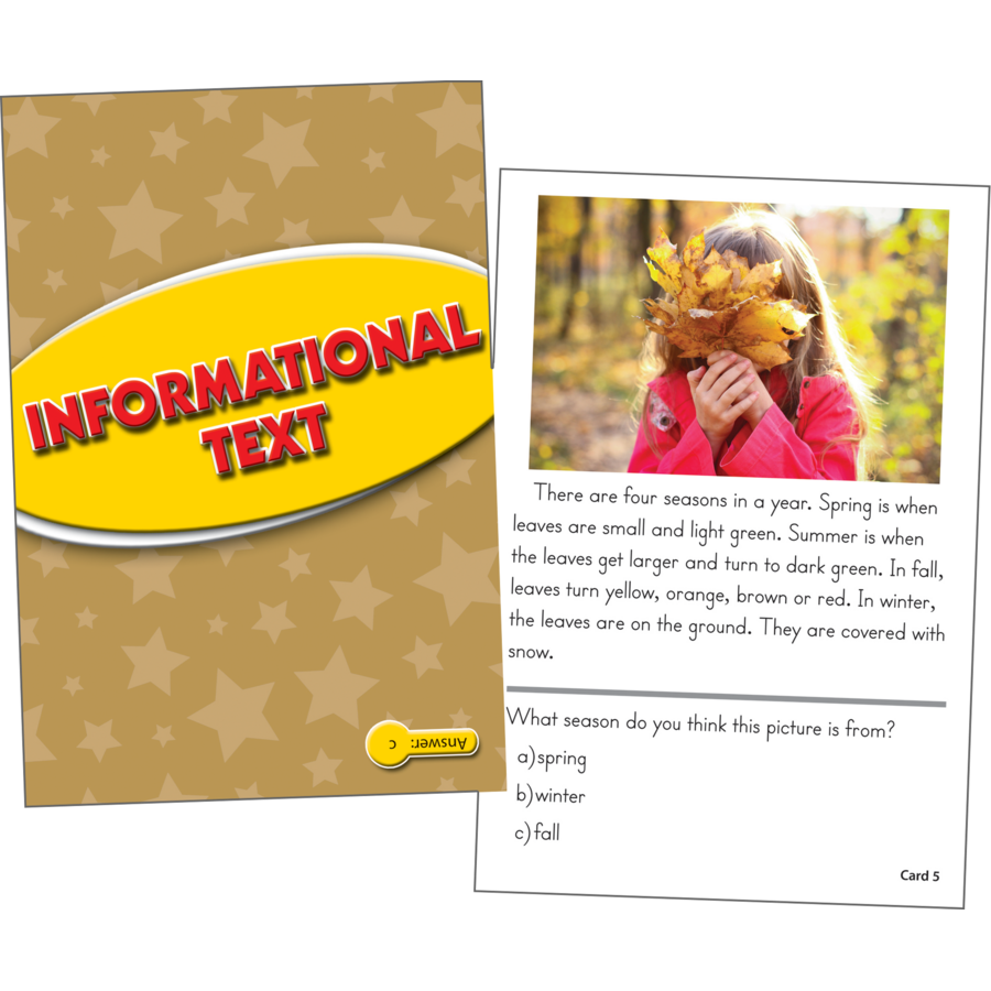 Informational Text Practice Cards Yellow Level - TCR63436 | Teacher ...