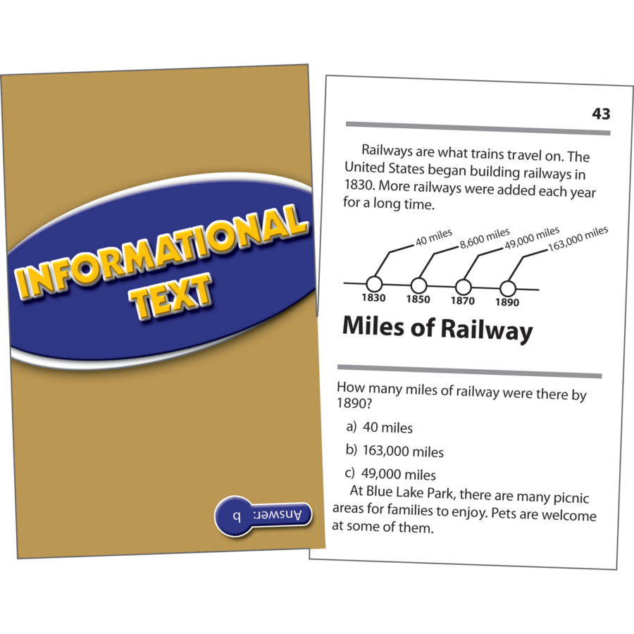 Informational Text Practice Cards Blue Level - TCR63438 | Teacher ...
